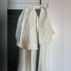 Kamperett | Accessories | Kamperett Floor Sweeping Bow Veil 0 Silk ...